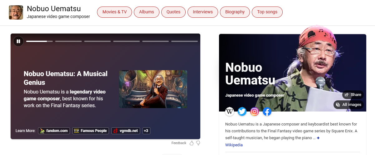 Nobuo Uematsu, Komposer Legendaris Final Fantasy - srwrd
